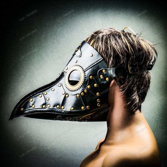 ILOVEMASKS | Accessories | Plague Doctor Bird Mask Long Nose Beak ...